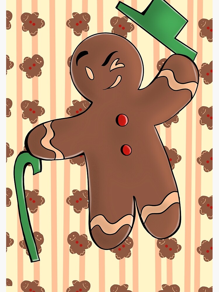 "Mr. Bread - webcomic talking gingerbread man" Poster for Sale by ...