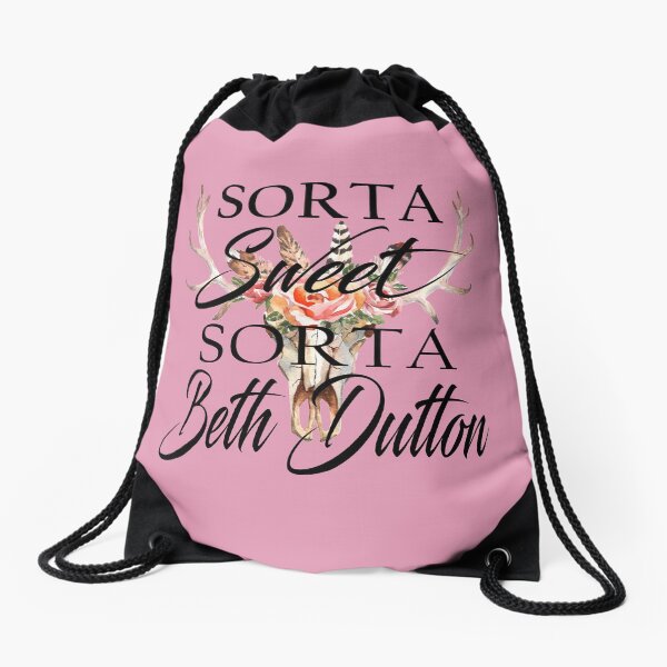 Beth Dutton Is My Spirit Animal Vintage Drawstring Bags | Redbubble