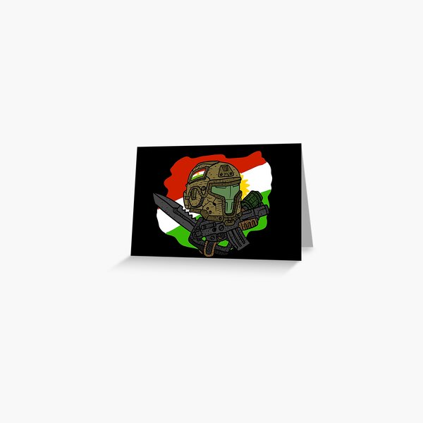 "kurdish soldier, kurdistan pride. " Greeting Card for Sale by ...