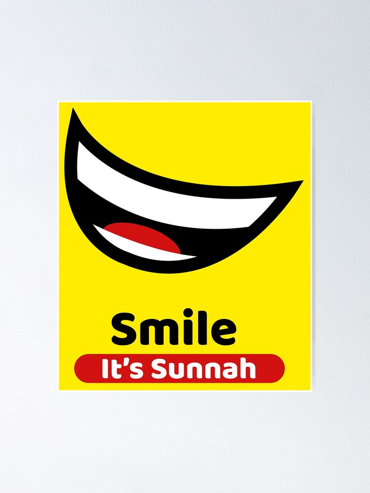 "Smile Its sunnah " Poster by arstudioz | Redbubble