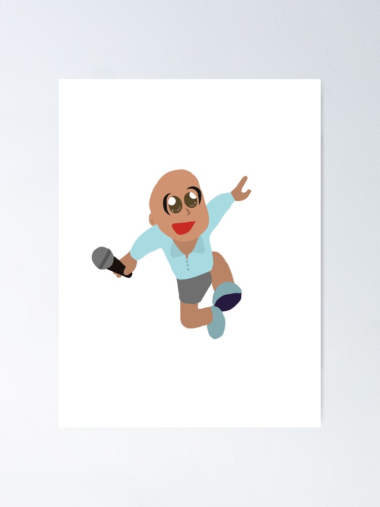 "Kawaii Anime Cute Joe Rogan Podcast Caricature" Poster by ...