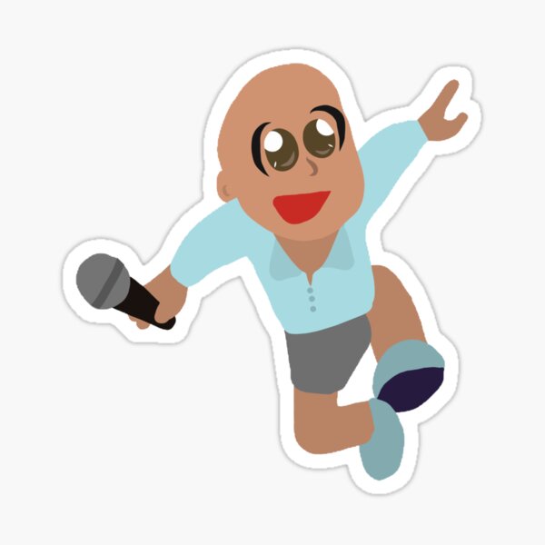 "Kawaii Anime Cute Joe Rogan Podcast Caricature" Sticker for Sale by ...