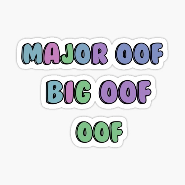 "OOF Sticker Pack" Sticker for Sale by Olivesart | Redbubble