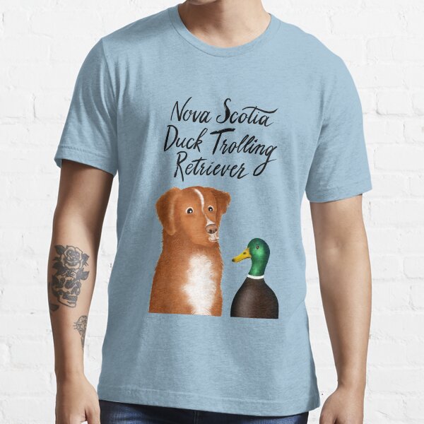 "Nova Scotia Duck Trolling Retriever (Blue)" T-shirt for Sale by ...