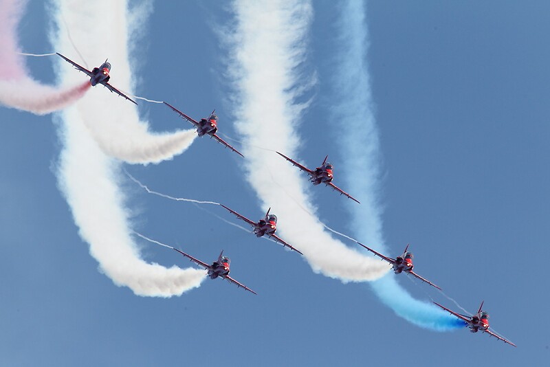 "RAF Red Arrows - Formation Display" by Pat Speirs | Redbubble