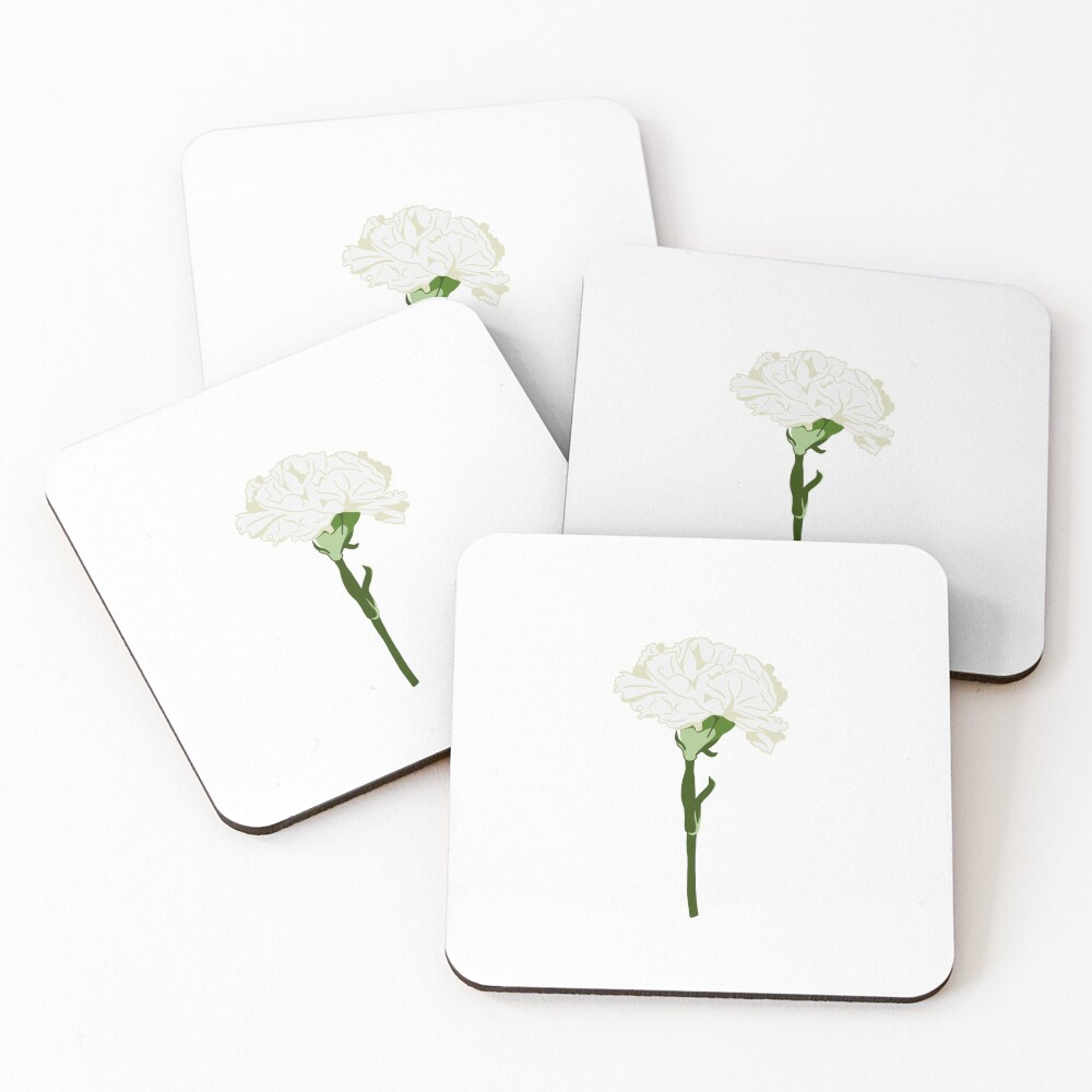 "White Carnation" Sticker for Sale by ShelbiQShaut | Redbubble