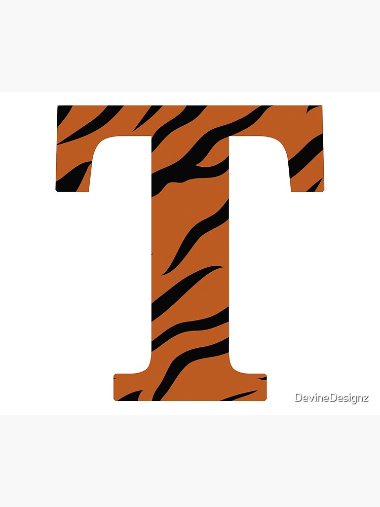 "Letter T Tiger Skin" Poster for Sale by DevineDesignz | Redbubble