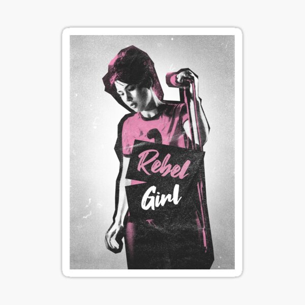 "Rebel Girl Riot Grrrl Punk Rock" Sticker by eyepoo | Redbubble