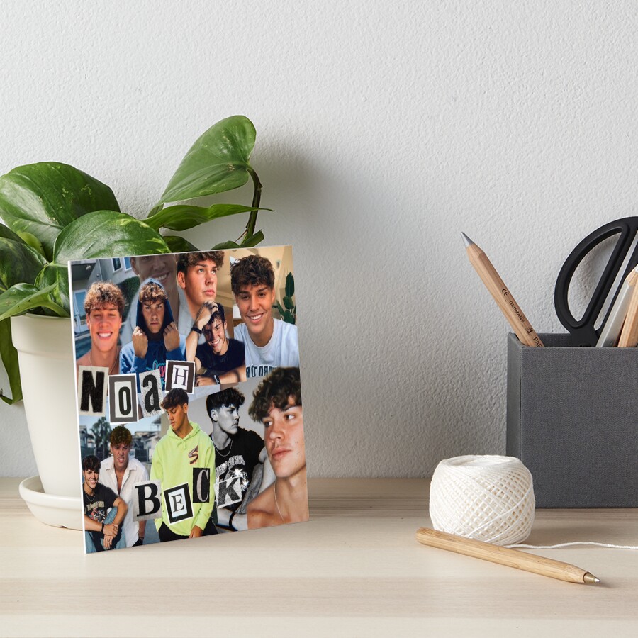 "Noah Beck collage" Art Board Print by Mikelazv | Redbubble