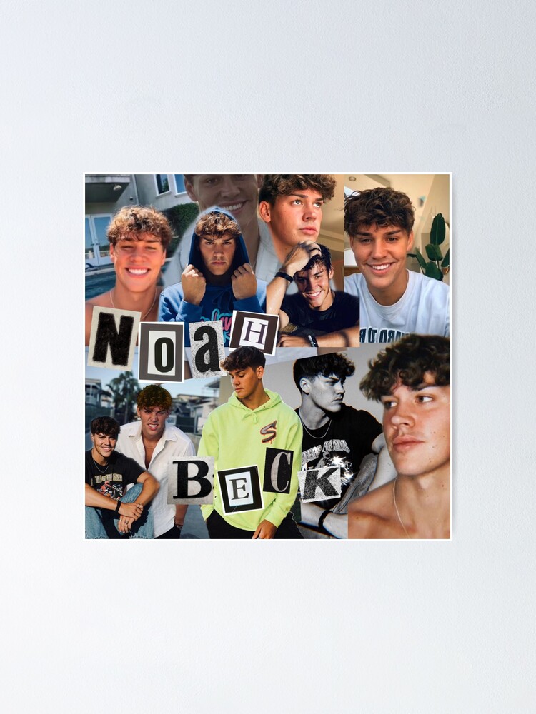 "Noah Beck collage" Poster for Sale by Mikelazv | Redbubble