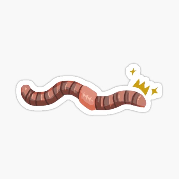 "Worm" Sticker for Sale by Strangescribles | Redbubble
