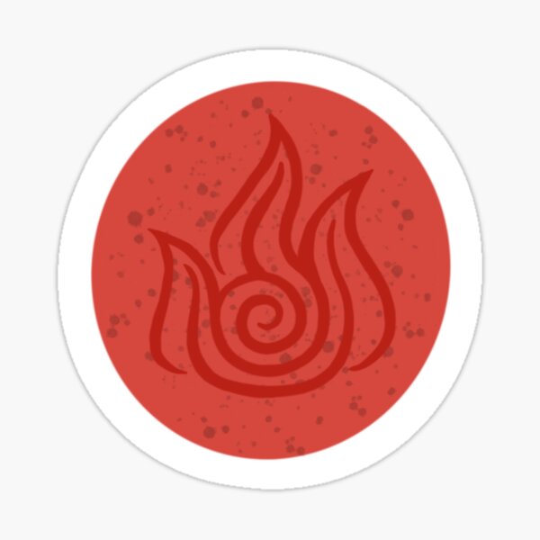 "ATLA Fire Nation symbol " Sticker by Abbysarts-xa | Redbubble