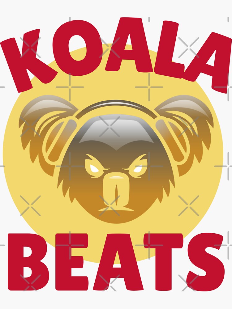 "Koala Beats" Sticker for Sale by Designsxalex | Redbubble
