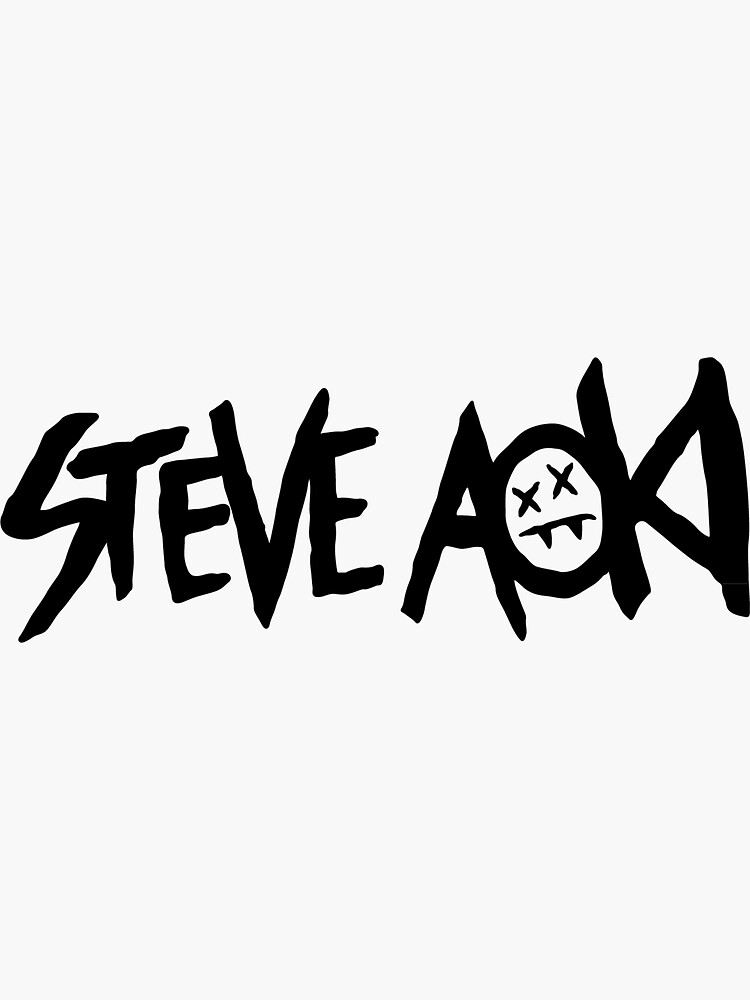 "STEVE AOKI - LOGO" Sticker for Sale by elvis783 | Redbubble