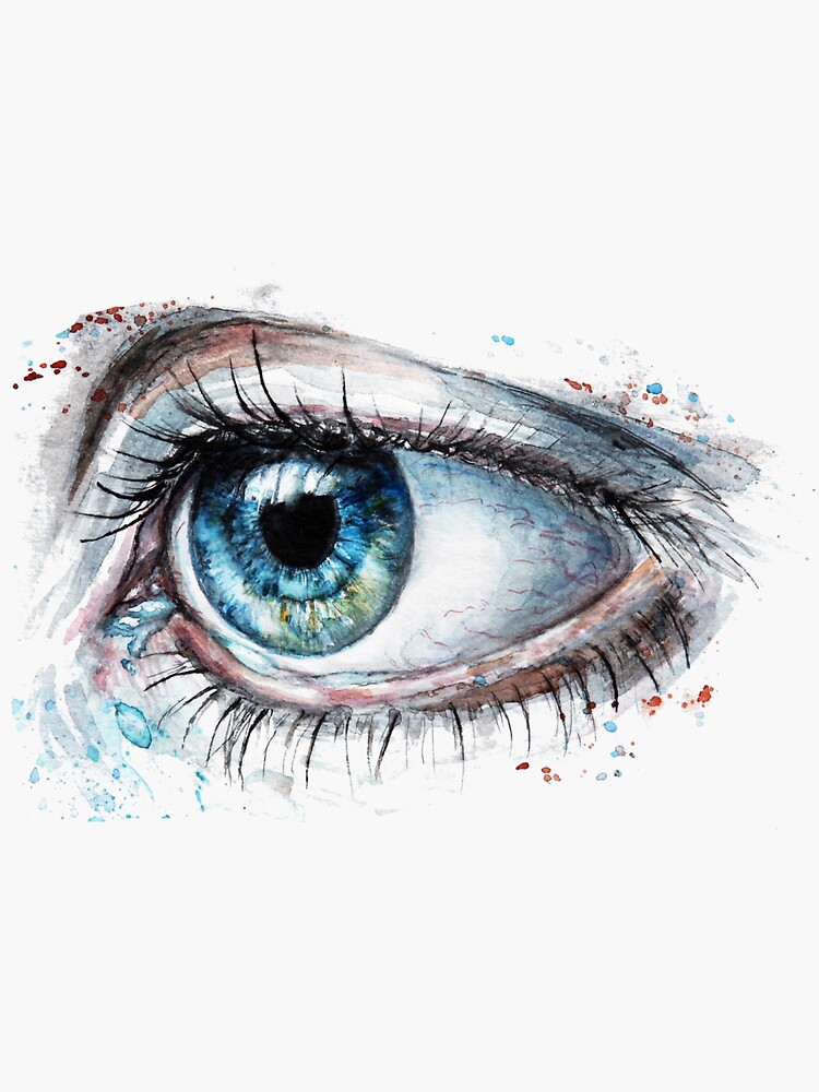 "Eye draw" Sticker for Sale by DifferentC | Redbubble