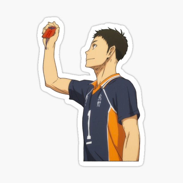"Haikyuu Daichi" Sticker for Sale by maddie42069 | Redbubble