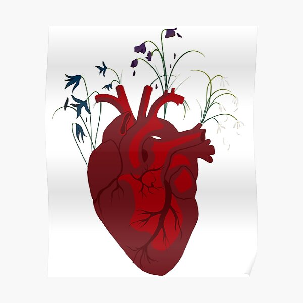 "Wilting Heart" Poster by H-Artwork | Redbubble