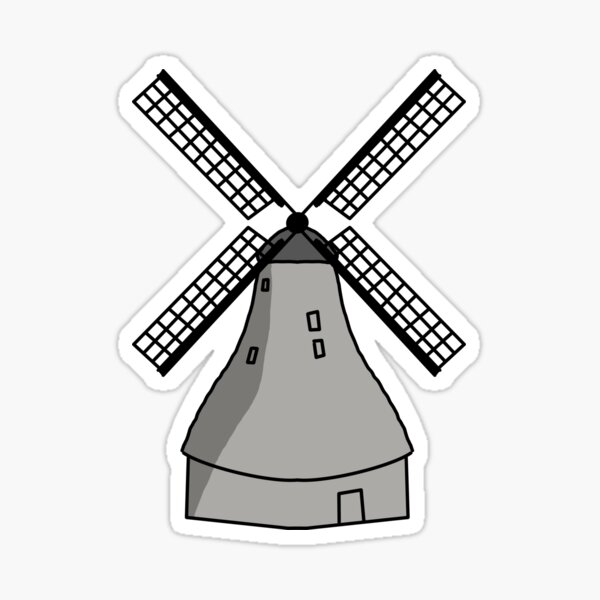 "Windmill" Sticker by HomeMase | Redbubble