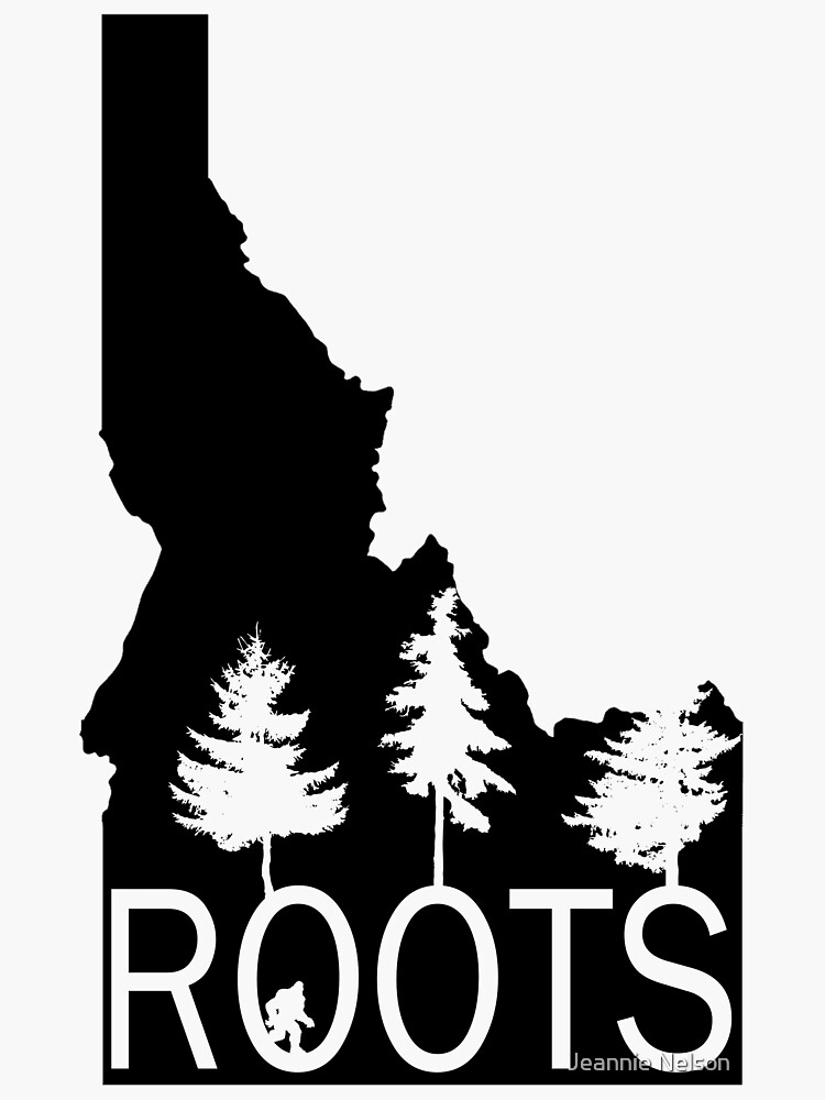 "ID - Roots Bigfoot - Idaho" Sticker for Sale by jeannie-collins ...