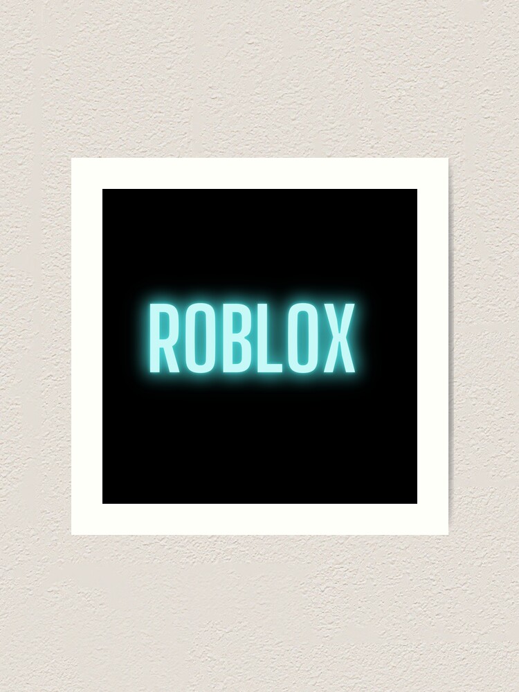 "Roblox glow in the dark word" Art Print by Salma-Ramzy | Redbubble