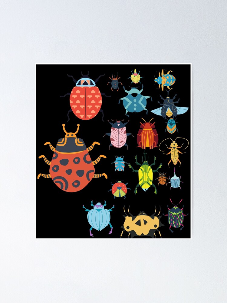 "Beautiful Beetle Collage" Poster by LittleFluff545 | Redbubble