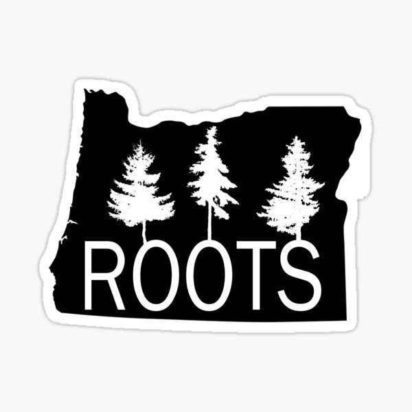 "OR - Roots - Oregon" Sticker for Sale by Jeannie Collins | Redbubble