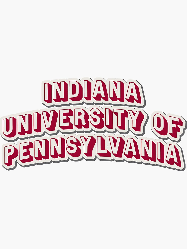 "Indiana University Of Pennsylvania " Sticker for Sale by StickerScapes ...