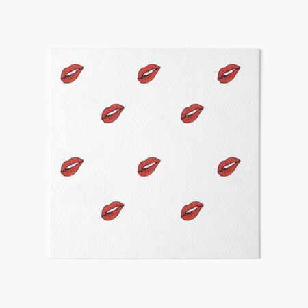"lip sticker pack" Art Board Print by noemiedalencour | Redbubble