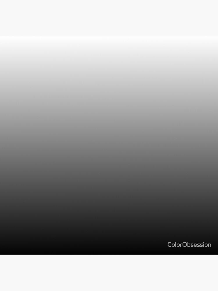 Póster «Gradiente blanco y negro» de ColorObsession | Redbubble