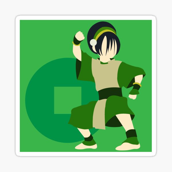 "Toph Earthbending" Sticker by kinda-creative | Redbubble