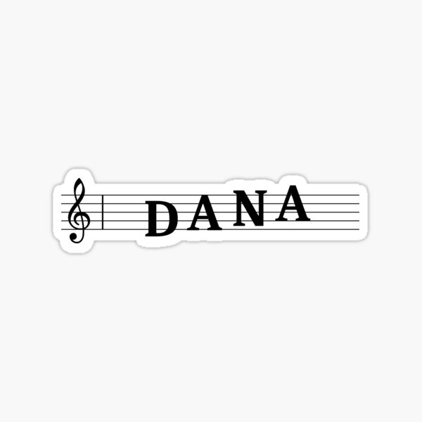 "Name Dana" Sticker for Sale by gulden | Redbubble
