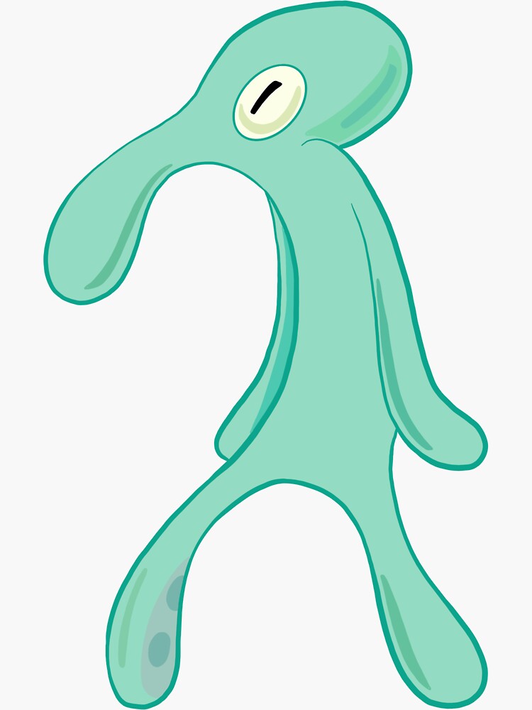 "fancy squidward" Sticker for Sale by kaitlynrbrown94 | Redbubble