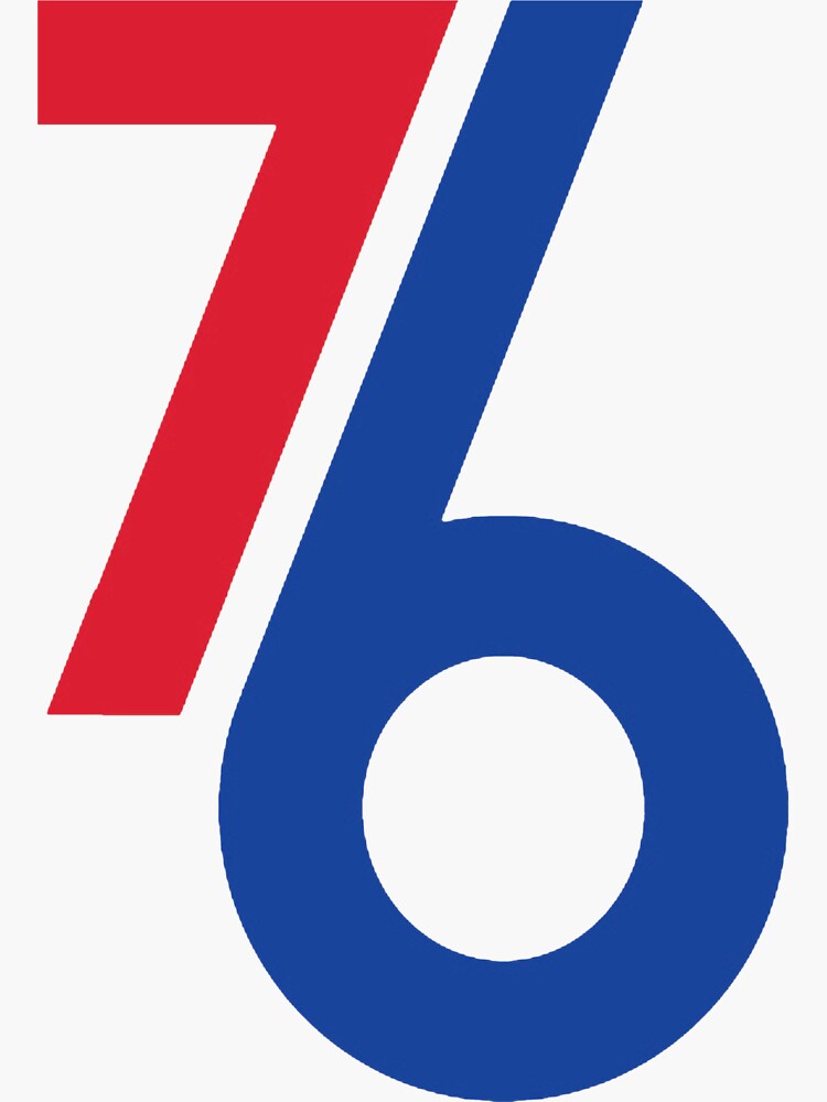 "76 logo" Sticker for Sale by aidenhorn8 | Redbubble