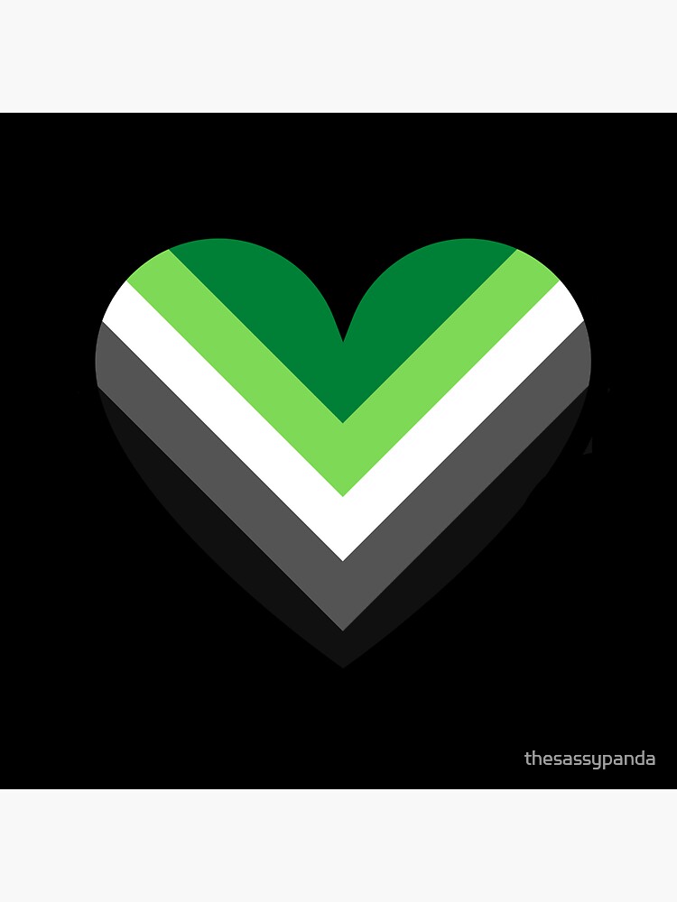 "Chevron Pride Flag Hearts - Aromantic" Sticker for Sale by ...