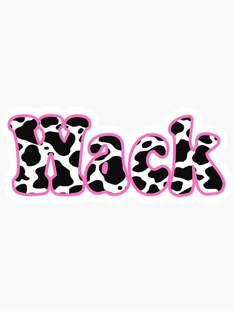 "Wack cow print sticker" Sticker for Sale by aimeevega7 | Redbubble