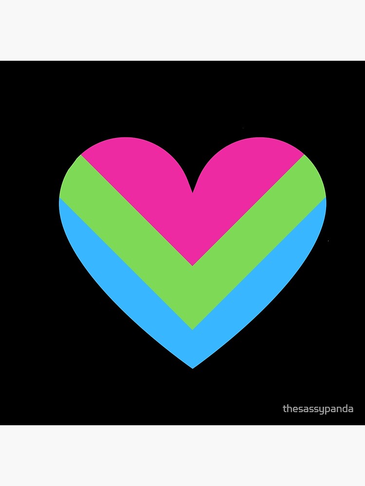 "Chevron Pride Flag Hearts - Polysexual" Poster for Sale by ...