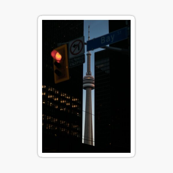 "CN TOWER TORONTO" Sticker for Sale by LunaEtEtoiles | Redbubble