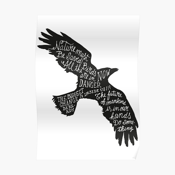 Save Birds Posters | Redbubble