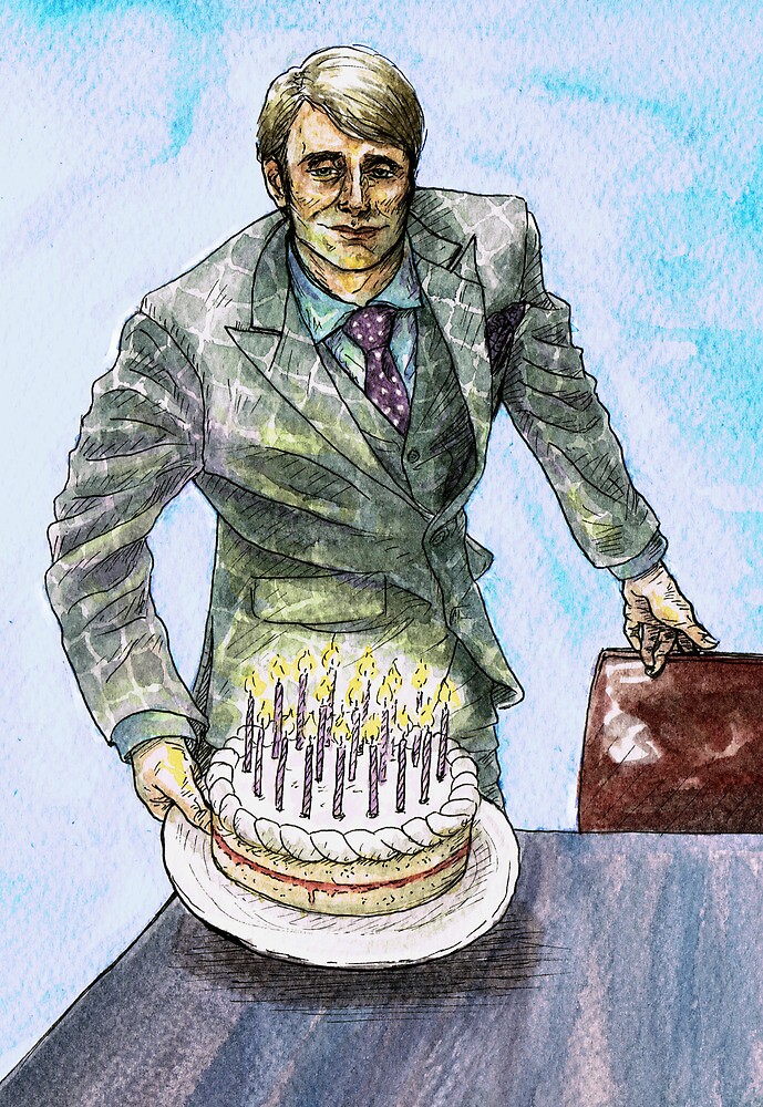 "A Hannibal Birthday" by drwhofreak | Redbubble