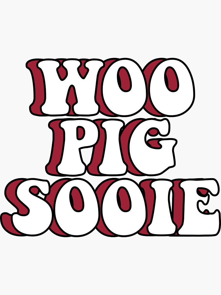 "Arkansas Razorbacks Woo Pig Sooie" Sticker for Sale by park3rkent ...
