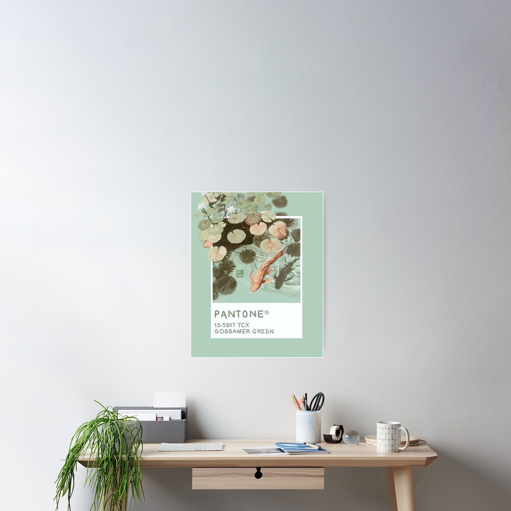 "Gossamer Green Pantone " Poster for Sale by catheee | Redbubble