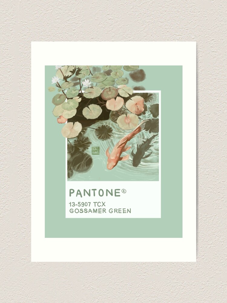 "Gossamer Green Pantone " Art Print for Sale by catheee | Redbubble