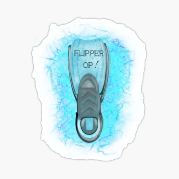 "Flipper Op. Flipper off!" Sticker for Sale by Zwembadvergeli1 | Redbubble
