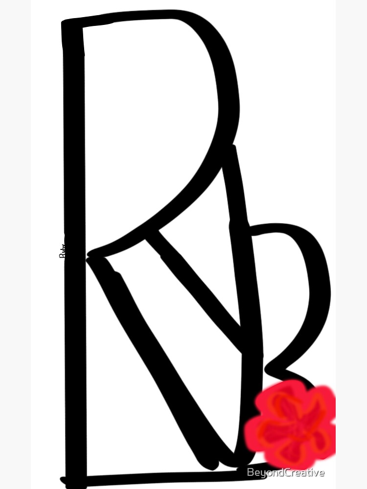 "Ruby Word Name Art" Sticker for Sale by BeyondCreative | Redbubble