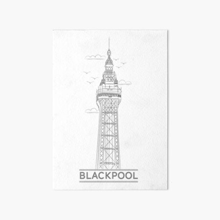 "Blackpool tower " Art Board Print by sarahlowedesign | Redbubble