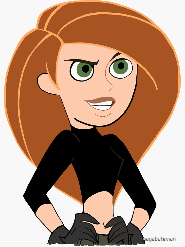 "Kim Possible" Sticker for Sale by mayabateman | Redbubble