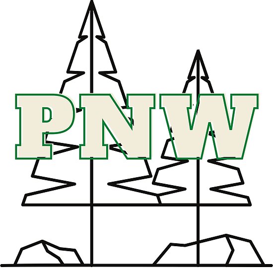 "Pacific Northwest - Trees" Poster by RedFishBluFish | Redbubble