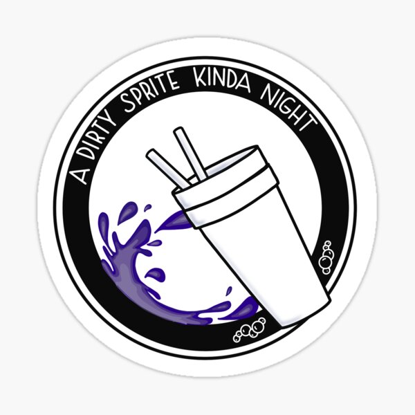 "DIRTY SPRITE NIGHT" Sticker for Sale by Shel Brownlow | Redbubble