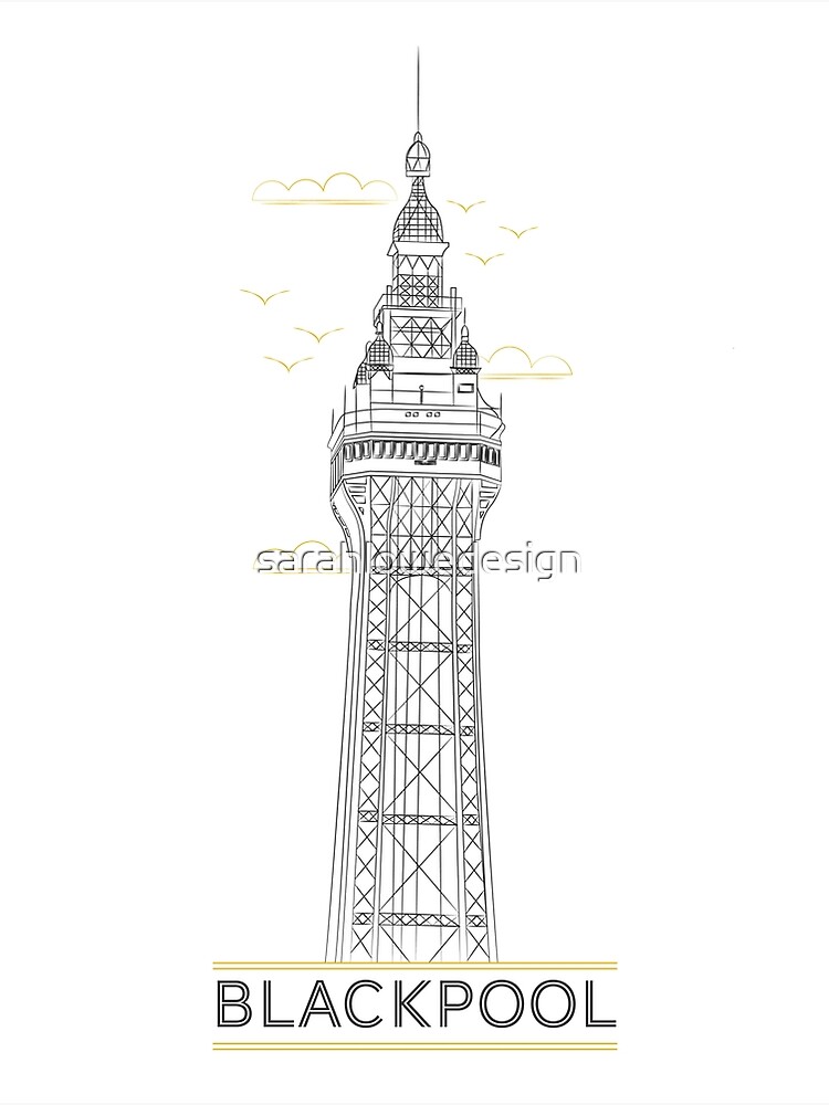 "Blackpool tower " Art Print by sarahlowedesign | Redbubble