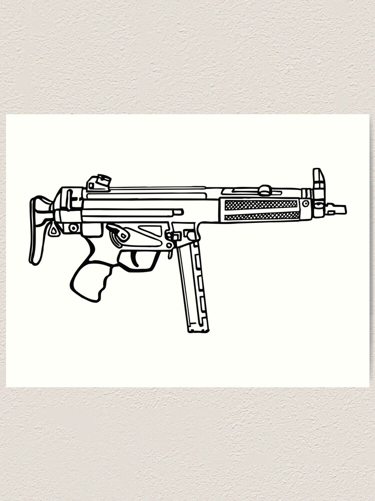 "MP5" Art Print for Sale by GoldOrion | Redbubble